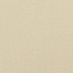 Postel s boxspringem s čelo Krémová 100 x 200 cm textil 3339446