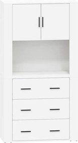 Skříň highboard bílá kompozitní dřevo 3185383
