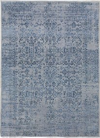 Ručne viazaný kusový koberec Diamond DC-JK 1 Silver / blue, 180x275, modrá, chodba / predsieň, Diamond Carpets India