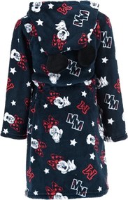 Dětský / dívčí coral fleece župan s kapucí Minnie Mouse - Disney, EU 128 Tmavě modrá