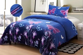 Mikroplyšové povlečení Premium 140x200+70x90 Butterfly