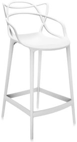Kartell - Barová židle Masters vysoká, bílá