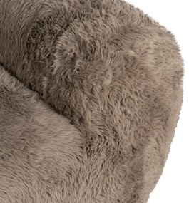 Hnědé křeslo Teddy – Ixia