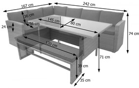 Zahradní sedací souprava Dekorhome