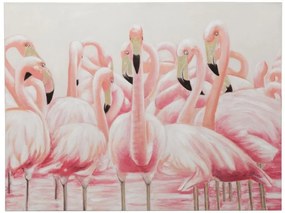 Obraz s plameňáky Flamingos - 120*3,5*90cm