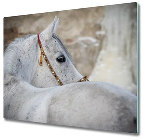 Skleněná krájecí deska Bílý arabský kůň