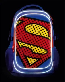 Presco Group Školní batoh s pončem Superman – POP / 46.5x32x17 cm / vh