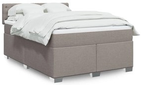 Box spring postel s matrací taupe 140x200 cm textil 3285922