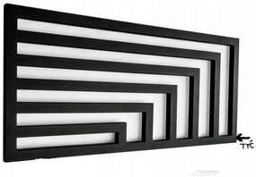Regnis Kreon Zenit, topné těleso 1200x550 mm, 630W, černá matná, KZ120/55/BLACK/VYTÁPĚCÍTYC
