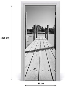 Fototapeta samolepící na dveře dřevěné molo 85x205 cm