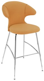 Barová židle Time Flies Barva nohou:: chromová, barva potahu:: oranžová