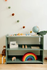 Knihovnička na Montessori hračky a pomůcky - větší - zelená