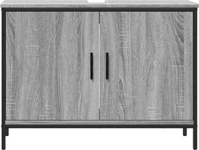vidaXL Koupelnová skříňka pod umyvadlo 80x30x60 cm kompozit [842454] Barva: šedá sonoma
