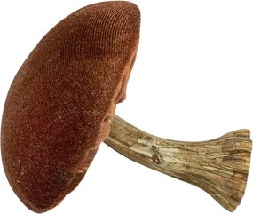 Sametová dekorace měděná houba Mushroom - 10*10*10cm