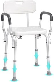 sprchové křeslo, sedátko do sprchy s opěradlem – 402B