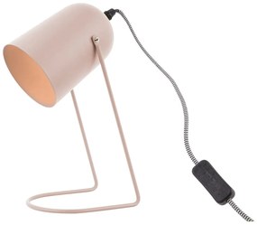 Růžová stolní lampa Leitmotiv Enchant, výška 30 cm