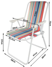 Verk Group Skládací židle plážová plážová zahrada lehká pro kempování stan