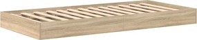 Knihovna postel s čelo Sonoma dub 75 x 190 cm Kompozitní dřevo 3335755