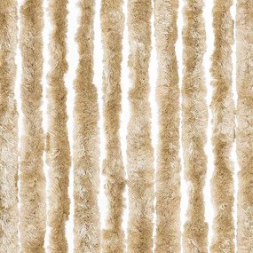 Závěs proti hmyzu béžový 90 x 220 cm Chenille 284283