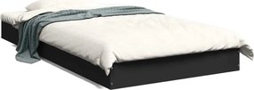vidaXL Rám postele 100 x 200 cm kompozitní dřevo [842062] Barva: Černá