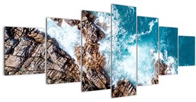 Obraz skal a moře (210x100 cm)