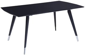 Jídelní stůl 160 x 90 cm černý MOSSLE Beliani