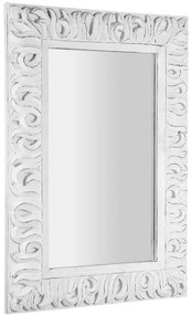 Sapho ZEEGRAS zrcadlo ve vyřezávaném rámu, 70x100cm, bílá - IN421