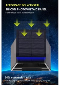 Immax 08489L - LED Solární nástěnné svítidlo se senzorem LED/2W/5V IP54