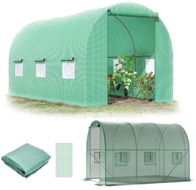 modernHOME Zahradní fóliovník 2x3x2m, zelený GREEN HOUSE 2X3X2M