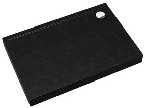 Vanička obdélníková Black Stone 90x100x12 Espera Plus AQM4645CST