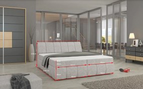 Boxspring HENRY 140/200 (ekokůže Soft 66 )