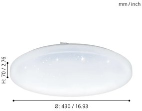 Eglo 97879 - LED Stropní svítidlo FRANIA-S LED/33,5W/230V