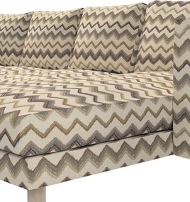 Potah na pohovku IKEA Norsborg 4-místná se šezlongem barva béžová látka pletený vzor, vzorované