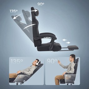 Autronic Kancelářská židle KA-E1379 BK