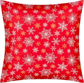 Bellatex Polštářek VÁNOCE 40x40 cm Hvězda Červená,Bílá