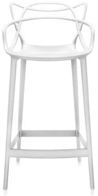 Barová židle Masters Stool bílá, Kartell - Masters Stool 5868 (výška 109 cm)