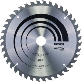 Pilový kotouč Bosch Optiline Wood 254x30 mm/40z.