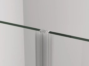 Sanswiss CADURA CA2C dvoukřídlé sprchové dveře 110 cm Profil: Bílá, Sklo: Hladké čiré