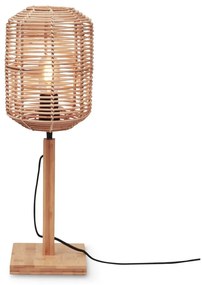 Stolní lampa s ratanovým stínidlem v přírodní barvě (výška 45 cm) Tanami – Good&amp;Mojo