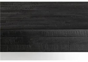 Jídelní stůl SURI 180 x 90 cm, černé dřevo White Label Living 2100123