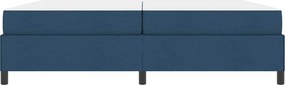 Postel s boxspringem Modrá 200 x 200 cm textil 3398891