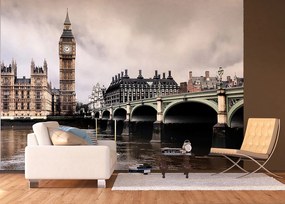 Fototapeta na míru Ponurý Výhled na Big Ben | Vliesová fototapeta na zed' | DFTNXXL0423