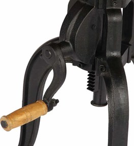 Odkládací stolek 45 x (45–62) cm recyklované dřevo a litina 247588