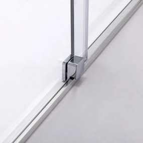 BPS-koupelny Posuvné sprchové dveře HYD-ATA-CH-A 110 chrom/transparent pro instalaci do niki - bez vaničky