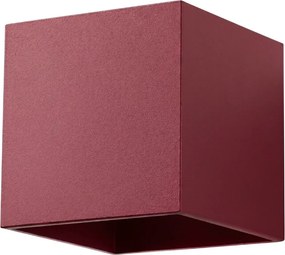 Sollux Lighting Nástěnné svítidlo QUAD 1 bordó