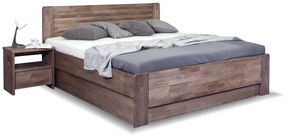 Dřevěná postel dvoulůžko s úložným prostorem ARION 2, 180x210, masiv buk