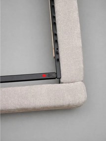 Béžová čalouněná dvoulůžková postel s úložným prostorem s roštem 180x200 cm Brody - II. jakost – Mazzini Beds