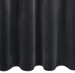 ZATEMŇOVACÍ ZÁVĚS (100%) NA KROUŽCÍCH NITA 140X250 CM ČERNÁ
