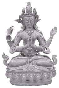 Milujeme Kameny Buddha soucitu - soška Feng Shui - šedá