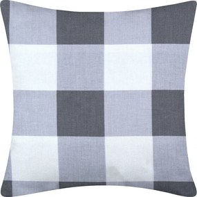 Bavlněný povlak na polštář Kostky šedé Velikost: 40 x 40